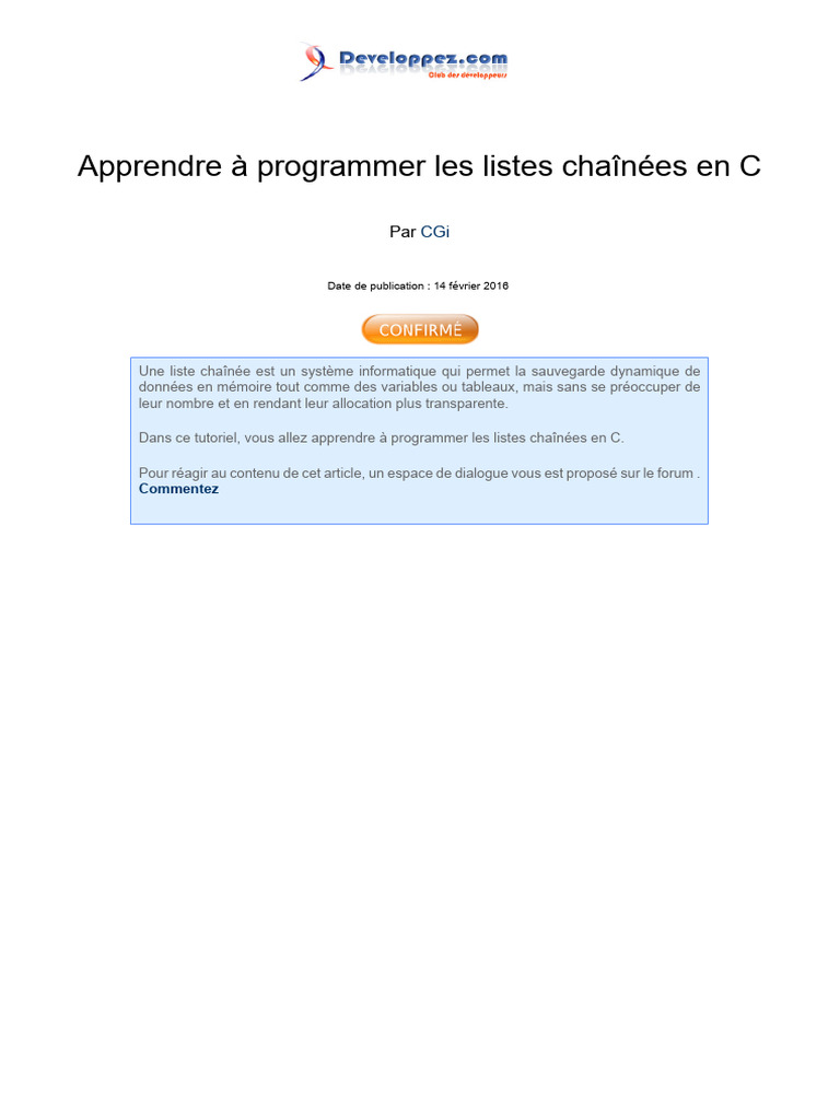 les-listes-chainees-en-c | PDF