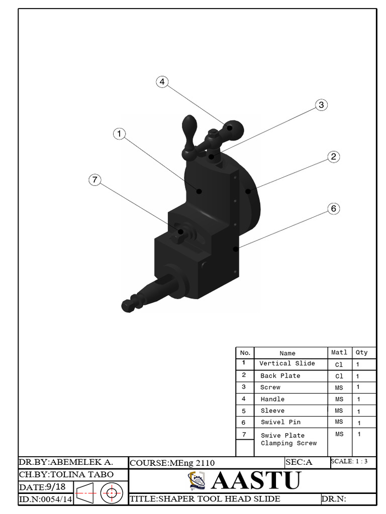 Shaper head tool | PDF