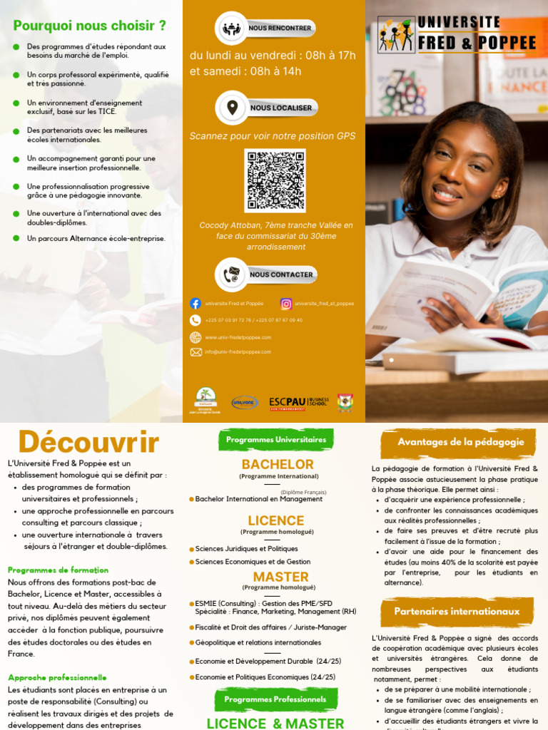 Universite Fred Poppee Depliant | PDF