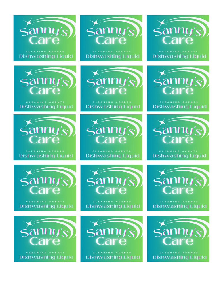 Sanny's Care Label | PDF