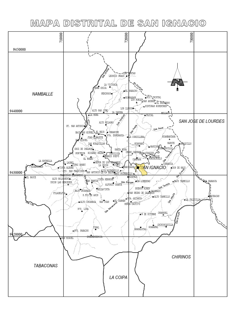 Mapa Distrito de San Ignacio-Model | PDF