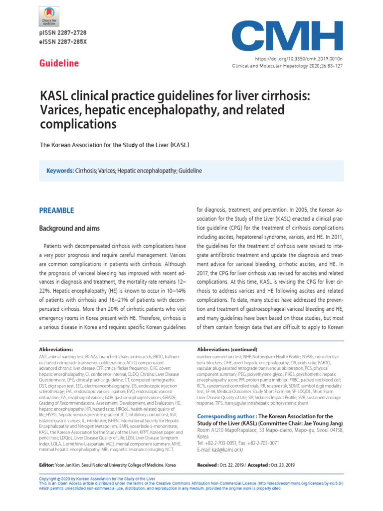 CMH 2019 0010n | PDF | Cirrhosis | Digestive Diseases