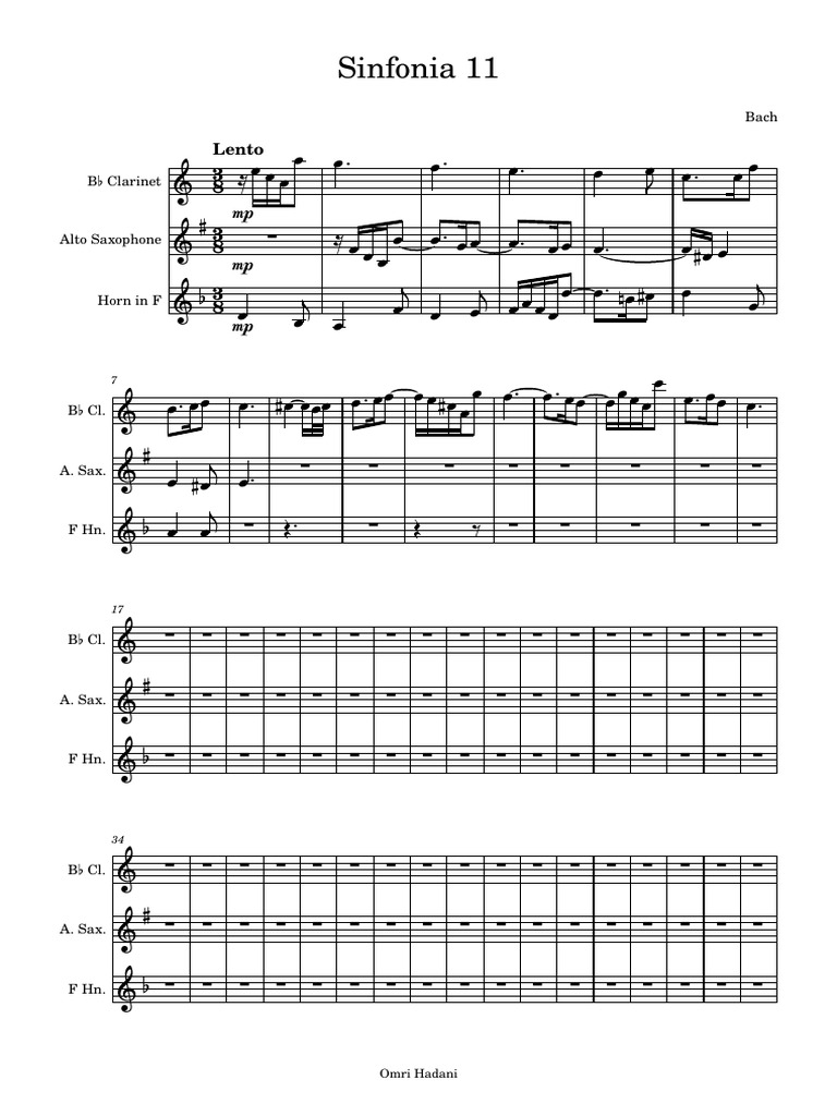 Sinfonia 11 | PDF