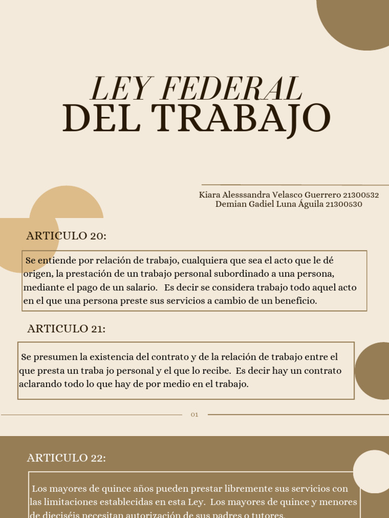 Ley Federal Del Trabajo | PDF