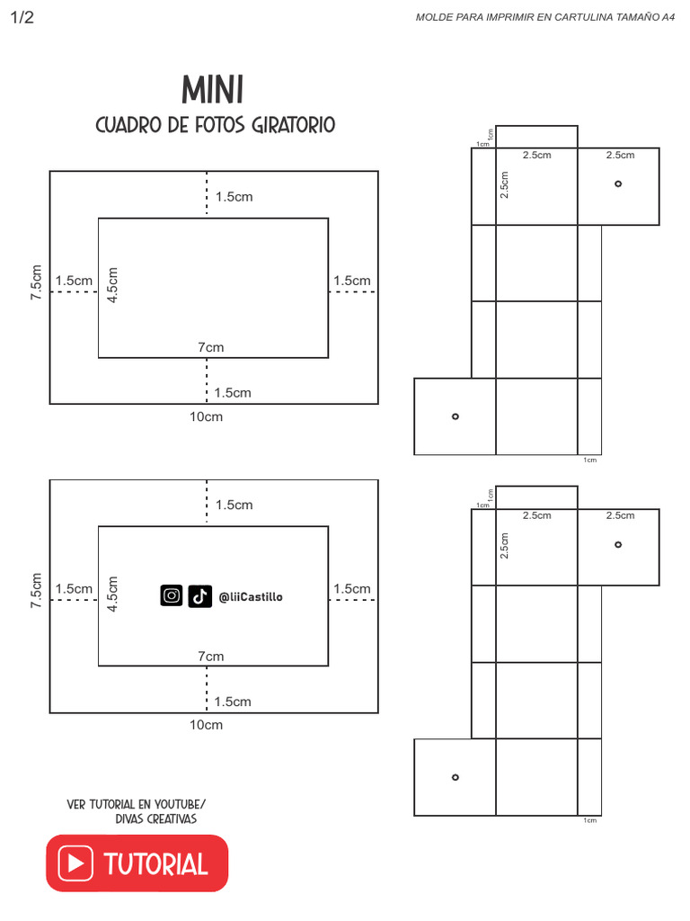MOLDE_Mini cuadro giratorio | PDF