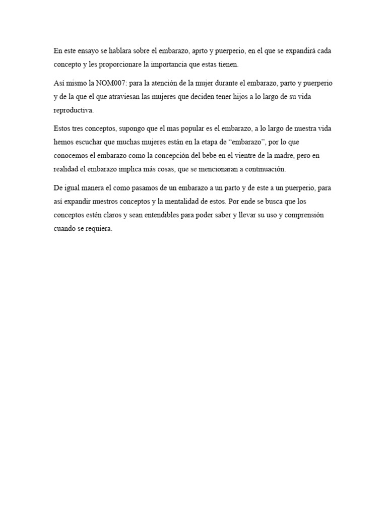 Embarazo, Parto y Puerperio JADE DUARTE | PDF