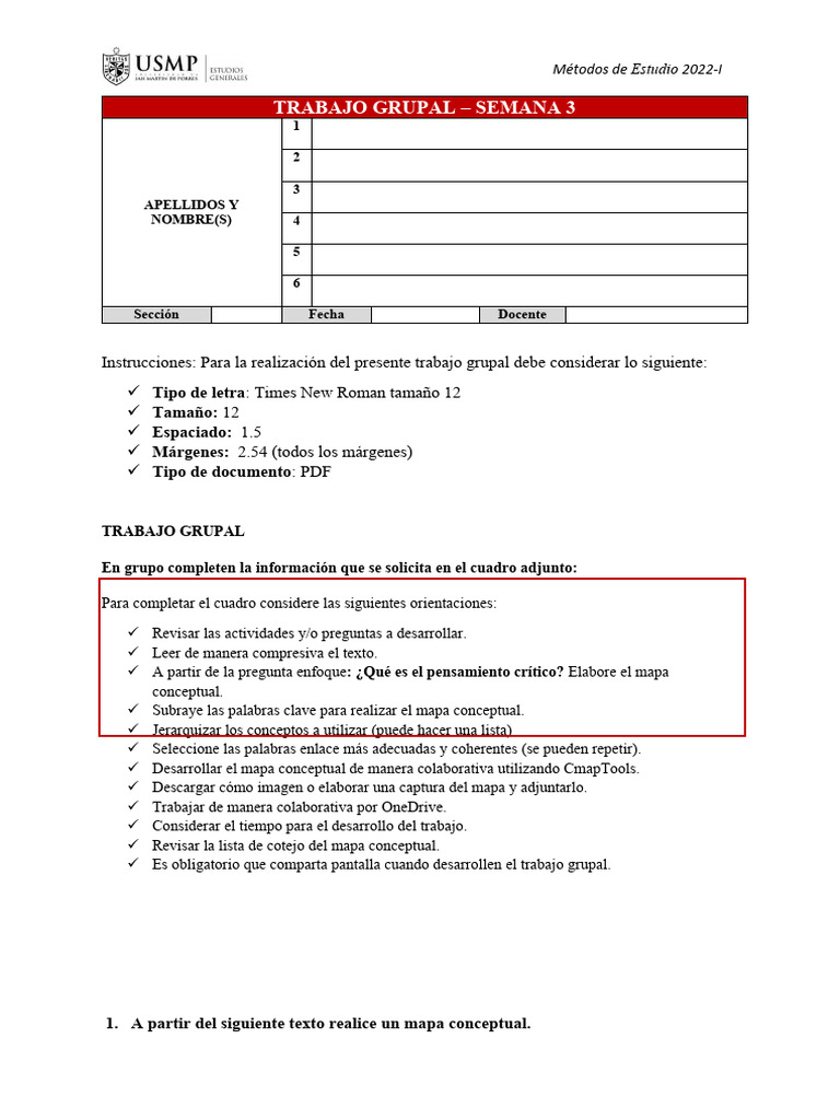Trabajo Grupal Semana 3 Mapas Conceptuales y Esquemas | PDF