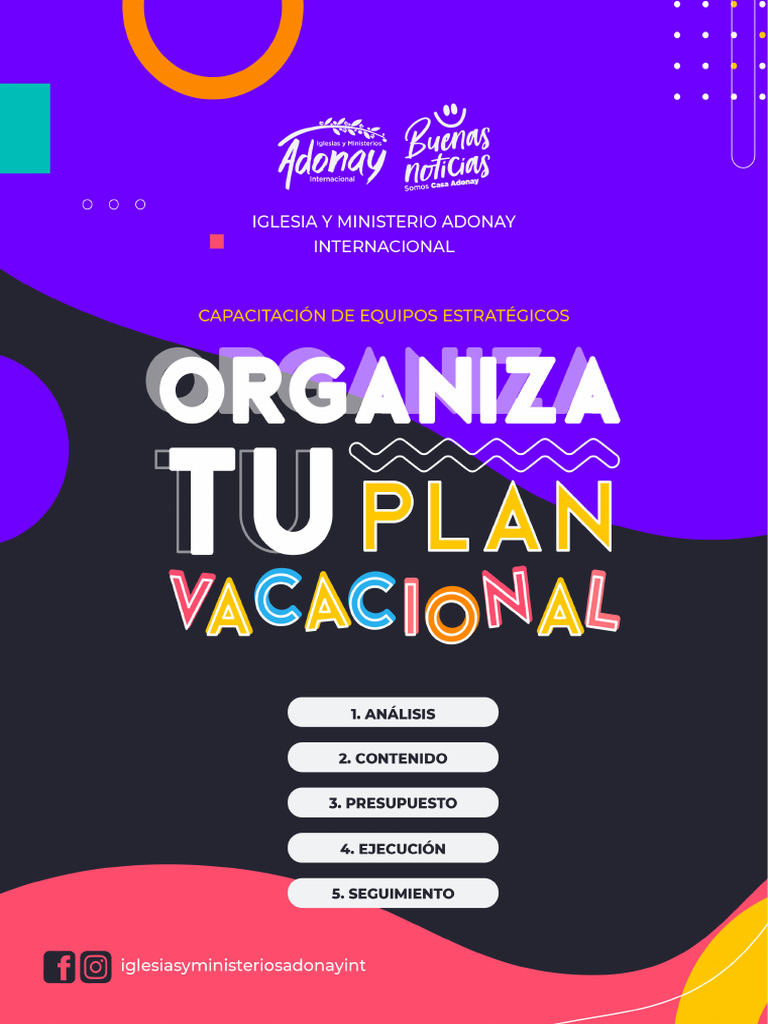 Organiza Tu Plan Vacacional - Adonay | PDF