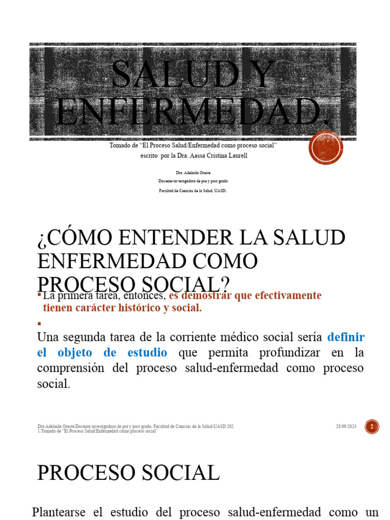 Salud Como Proceso Social | PDF