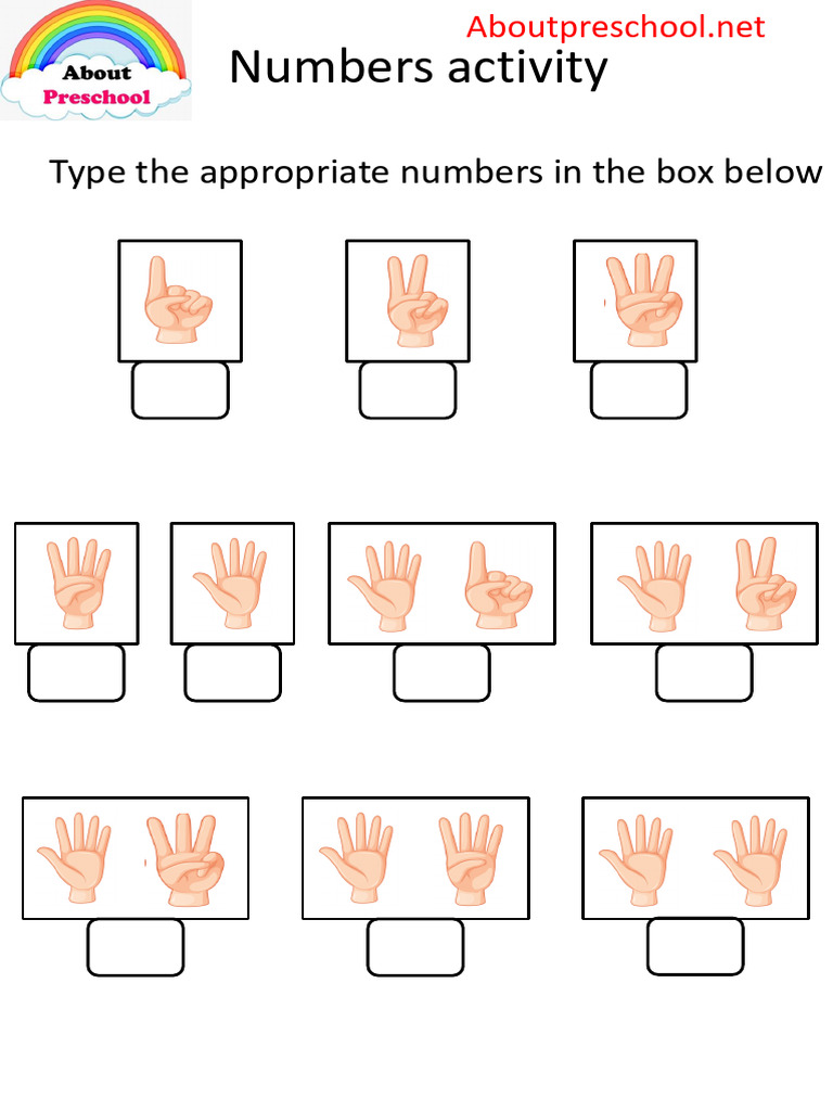 Numbers Activity | PDF