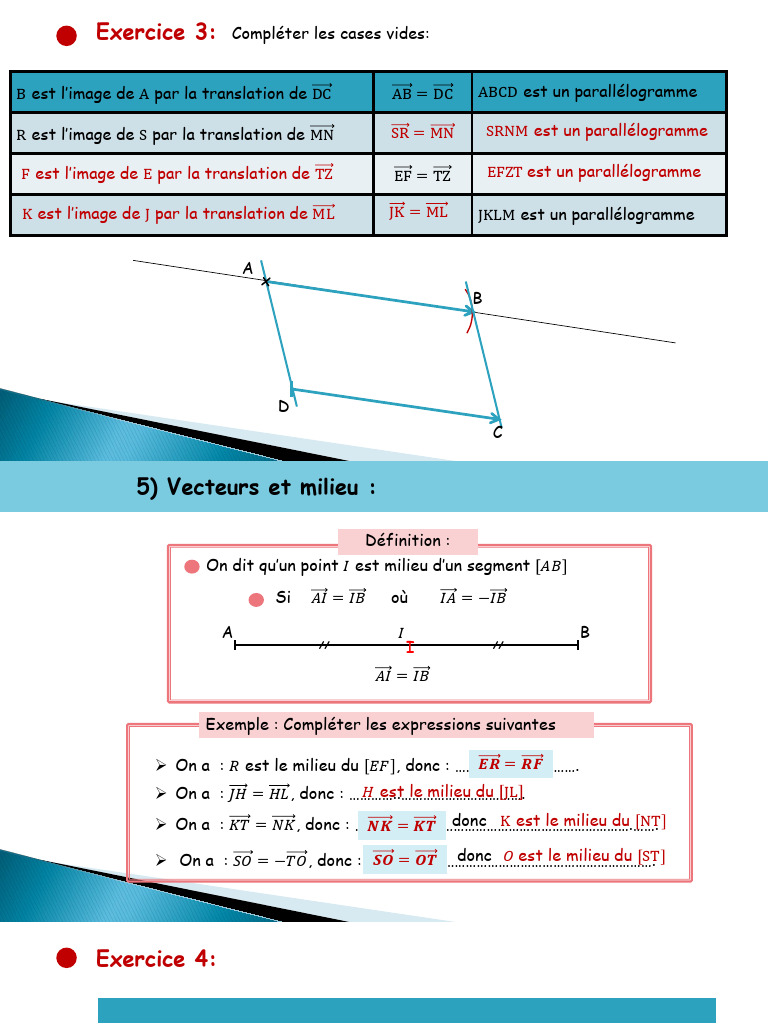 Translation et vecteur-2AC AL MIRAGE | PDF