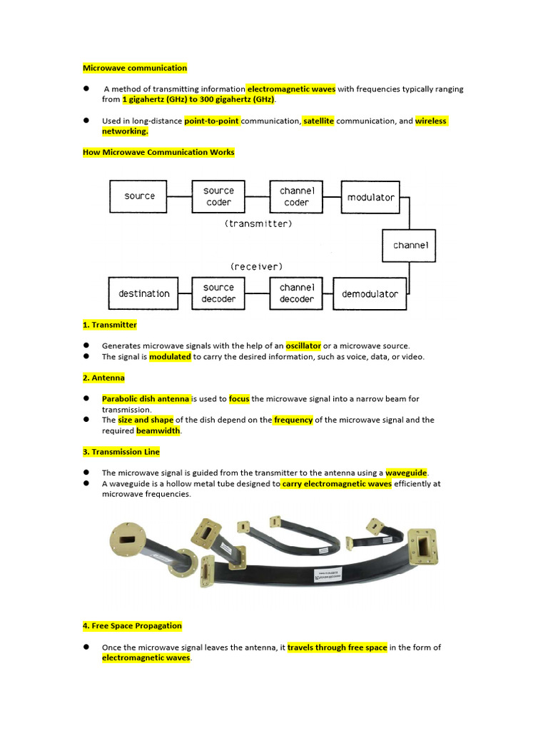 Microwave Communication Notes | PDF