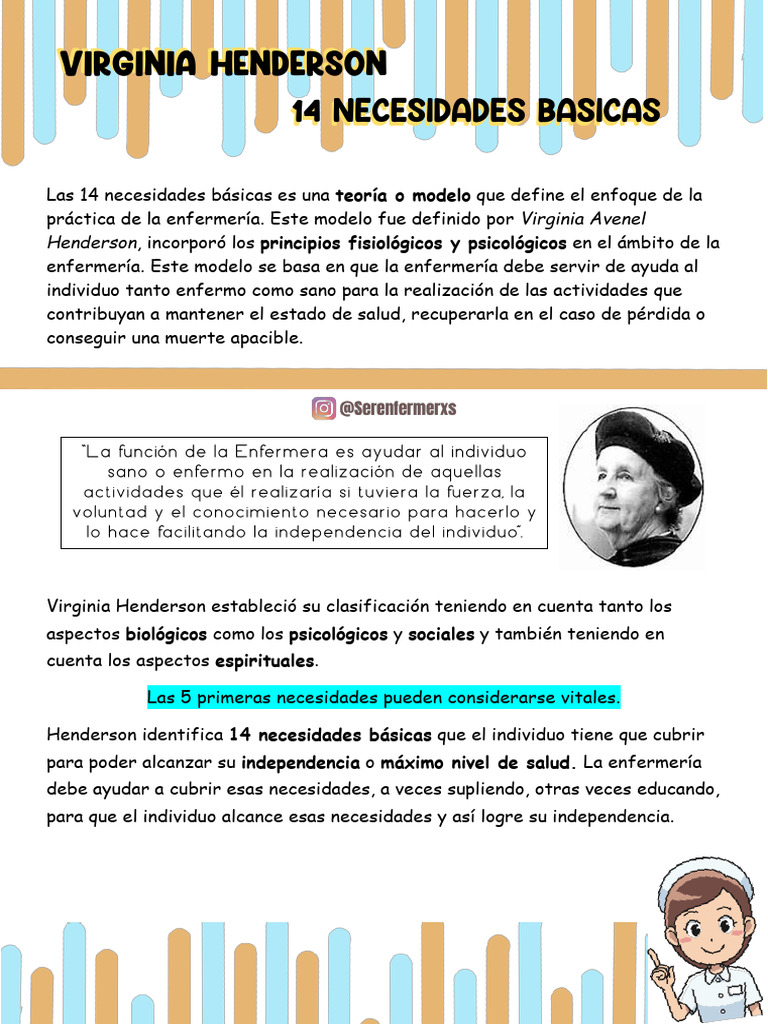 14 Necesidades Virginia Henderson | PDF 14 Necesidades Virginia Henderson | PDF