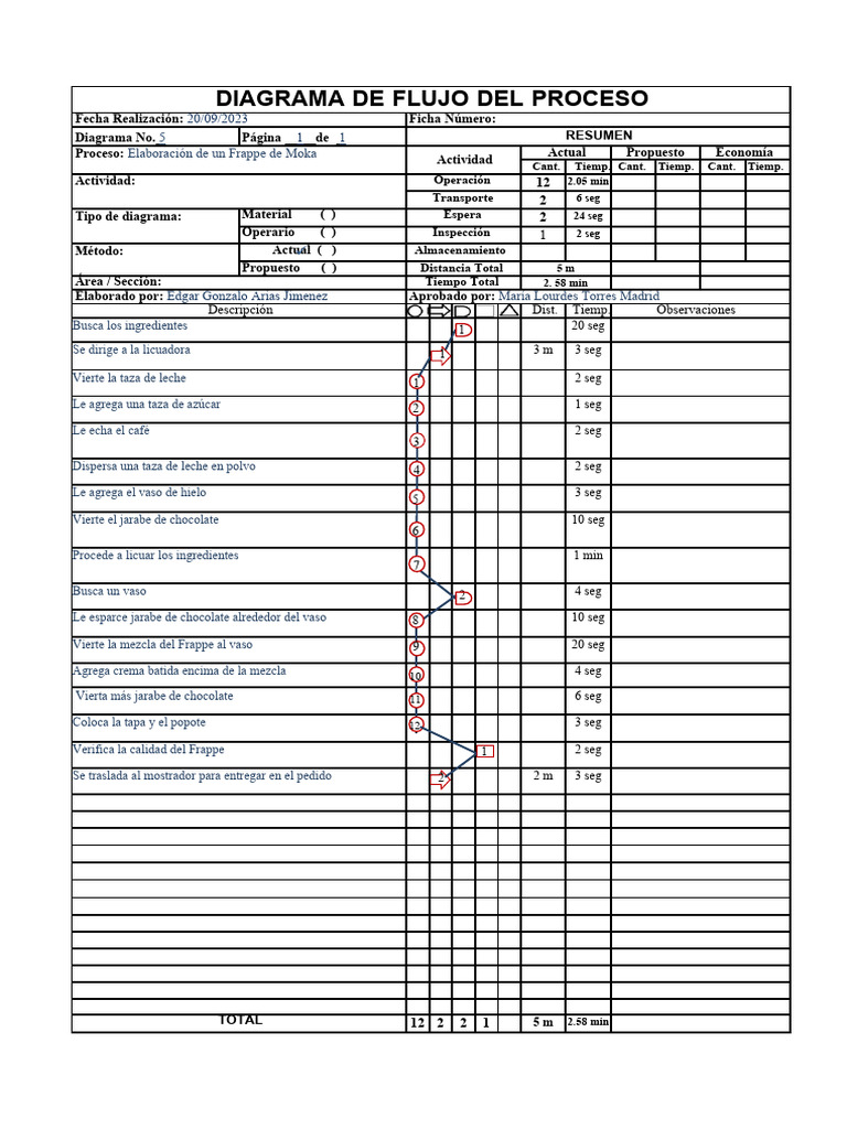 Formato Diagrama de Flujo Del Proceso | PDF