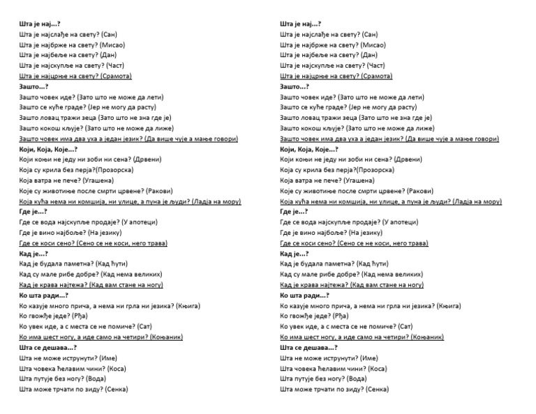 Narodne Pitalice | PDF