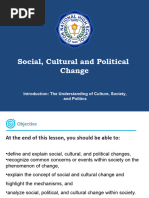 SOCIAL, CULTURAL AND POLITICAL CHANGES - UCSP - PRESENTATION - GROUP ...