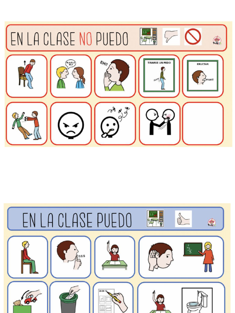 Actividaden La Clase Puedo y No Puedo... | PDF