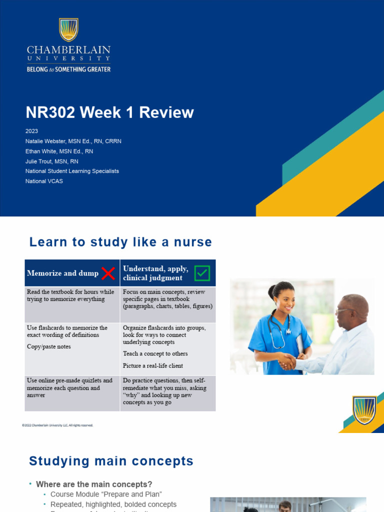NR302 Week 1 Review | PDF | Nursing | Clinical Medicine
