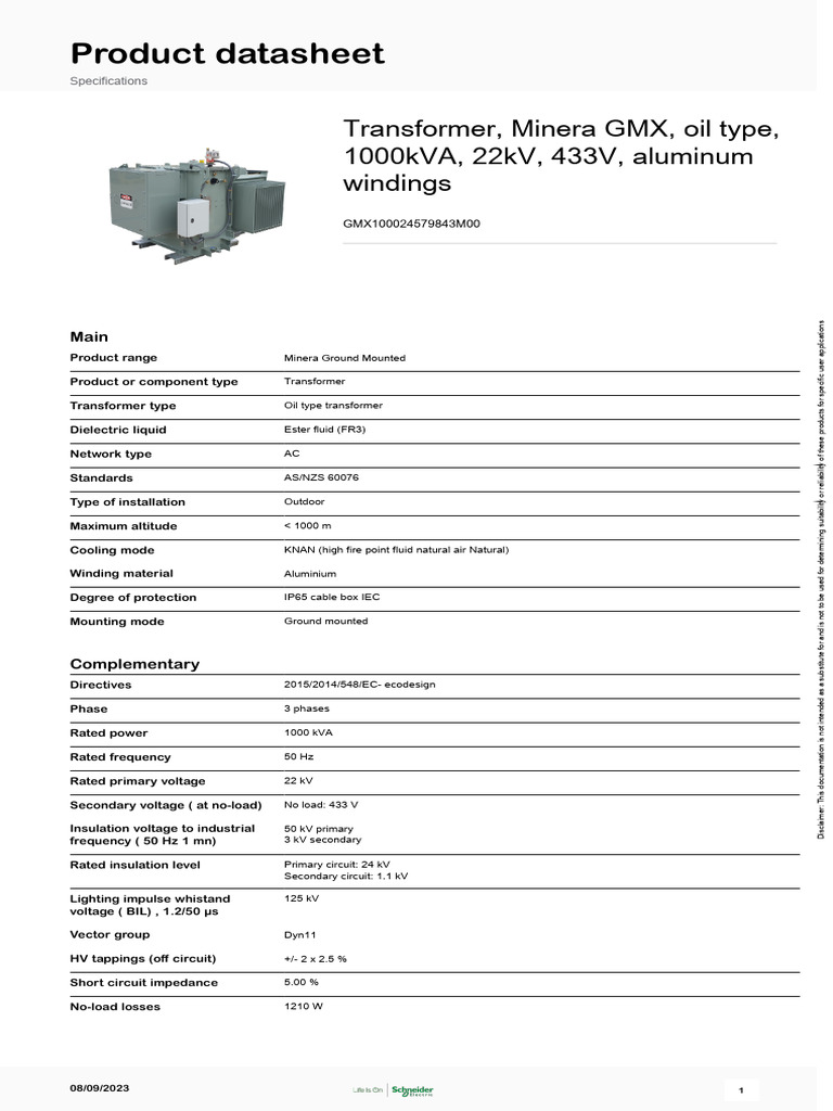 Minera GMX - GMX100024579843M00 | PDF