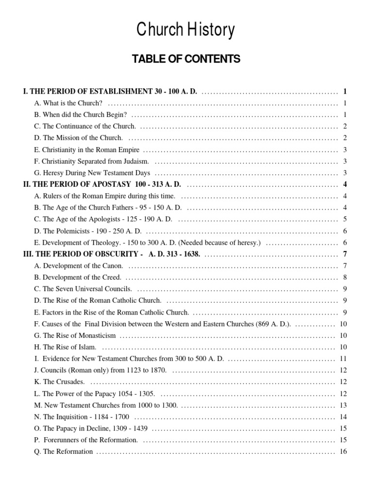 Church History | PDF | Acts Of The Apostles | Paul The Apostle