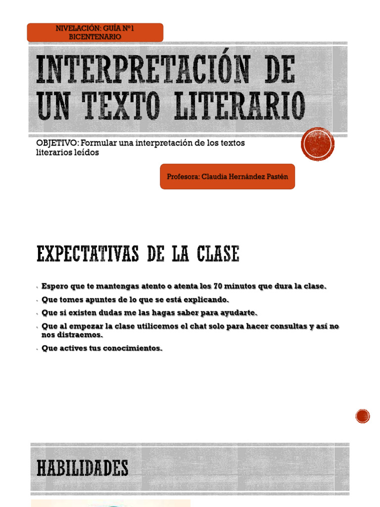 Guía 1 Interpretación de Un Texto Literario | PDF | Edgar Allan Poe