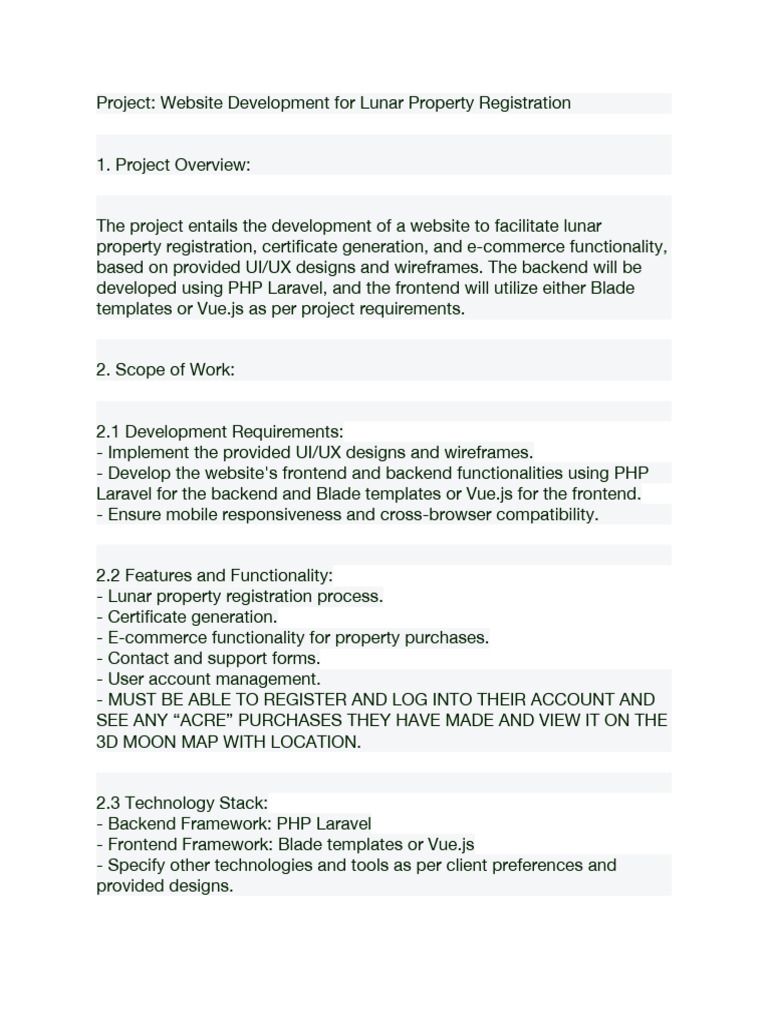 Official Moon Land Project | PDF | Software Development | Computing