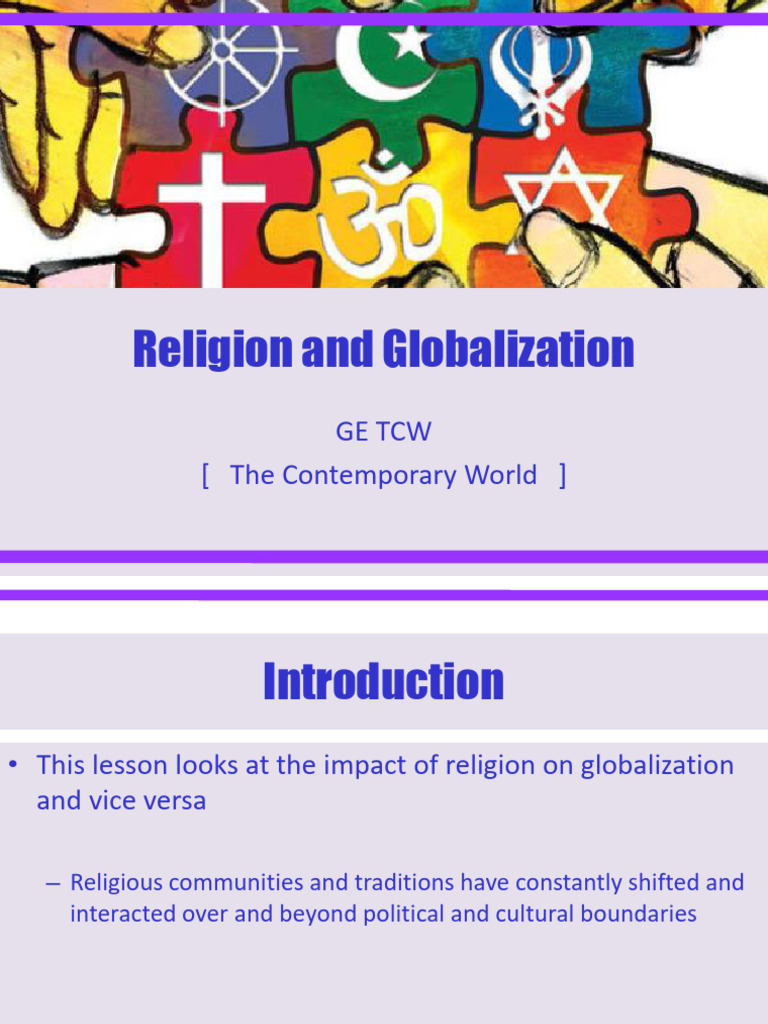 Lesson 7 Religion and Globalization | PDF | Theism | Monotheism