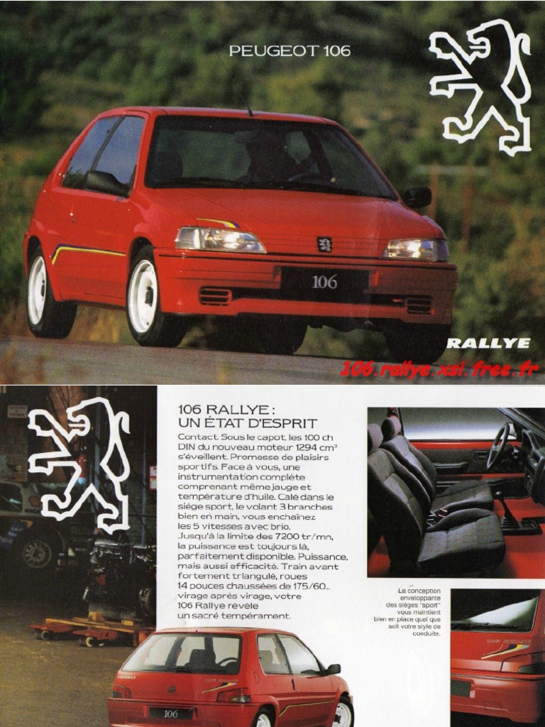 106 Rallye S1 Brochure | PDF