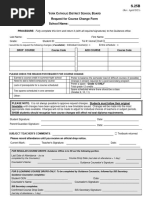 Change of Grade Request Form: Registrar's | PDF