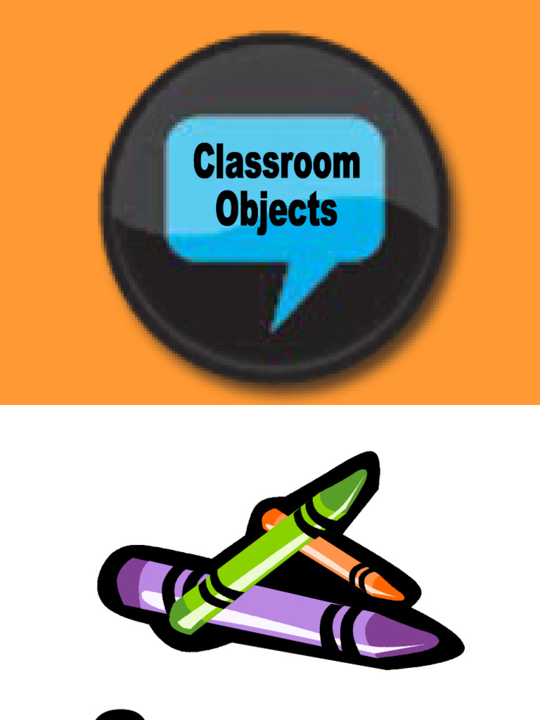 Flash Cards Classroom Objects | PDF