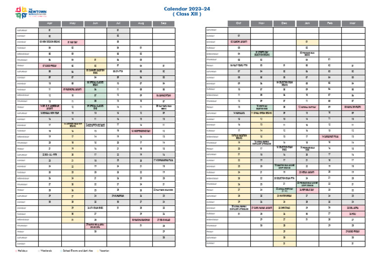 Academic Planner 2023-24 XII | PDF