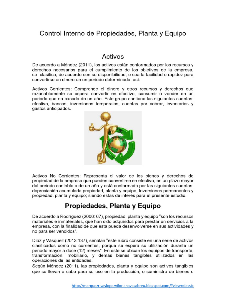 Semana 03 - Material Complementario - Control Interno de Propiedades Planta y Equipo | PDF