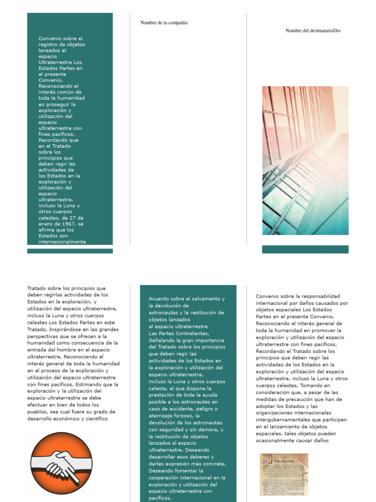 Tratados Triptico 1 | PDF | Espacio exterior