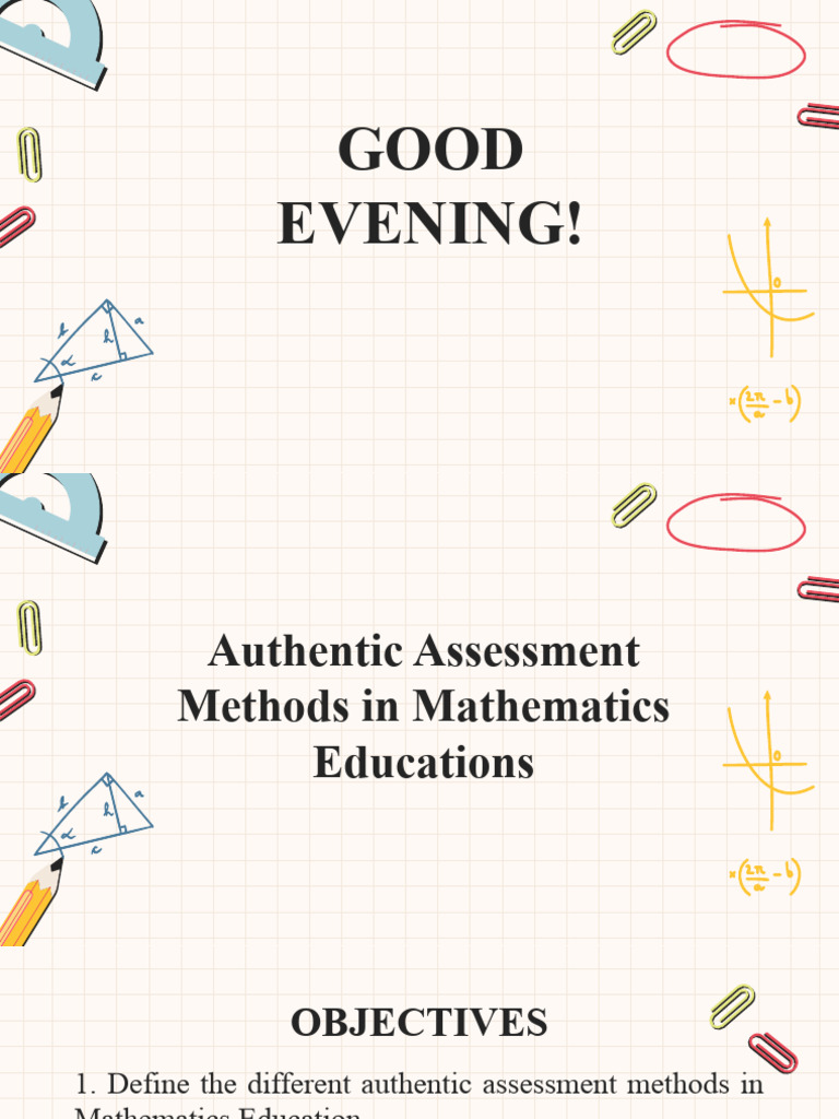 Report (Assessment in Math) | PDF | Project Based Learning | Educational Assessment