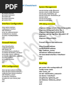 Fortinet Fortigate Cli Cheatsheet | PDF | Router (Computing) | Booting