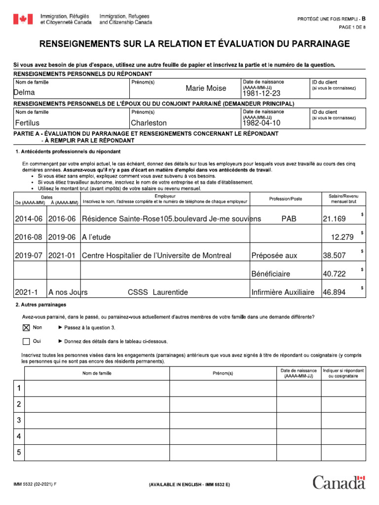 Mariage de Delma et Fertilus | PDF