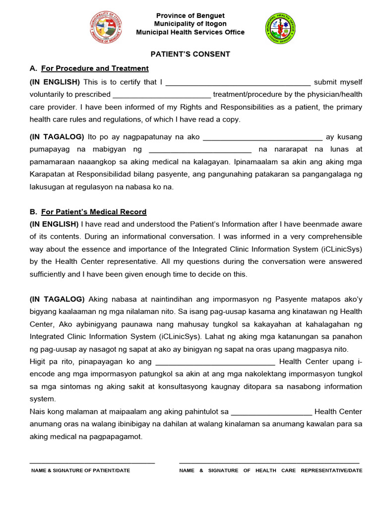 Patient's Consent | PDF