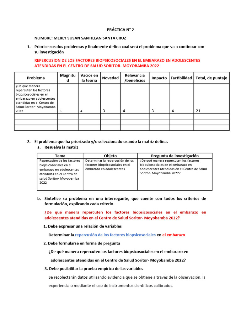 El Arbol de Problemas - Practica N°2 | PDF