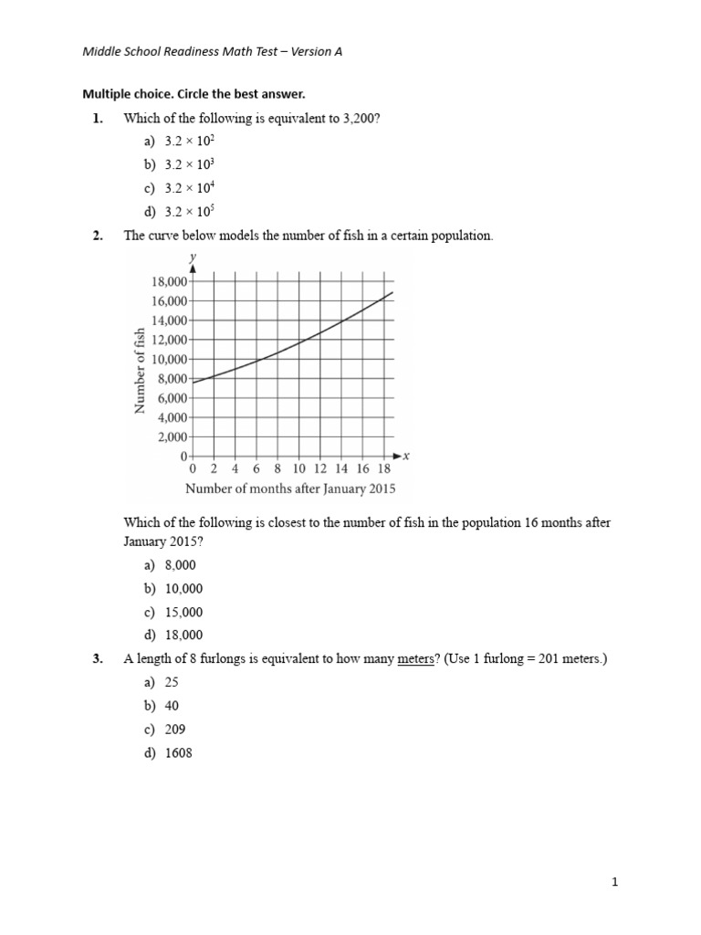 MSR Math Test | PDF
