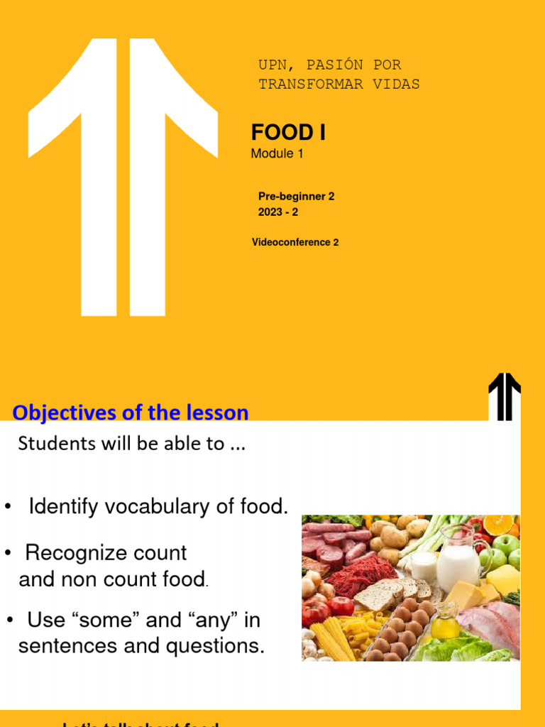 Food Vocabulary and Grammar Lesson | PDF | Food And Drink Preparation ...