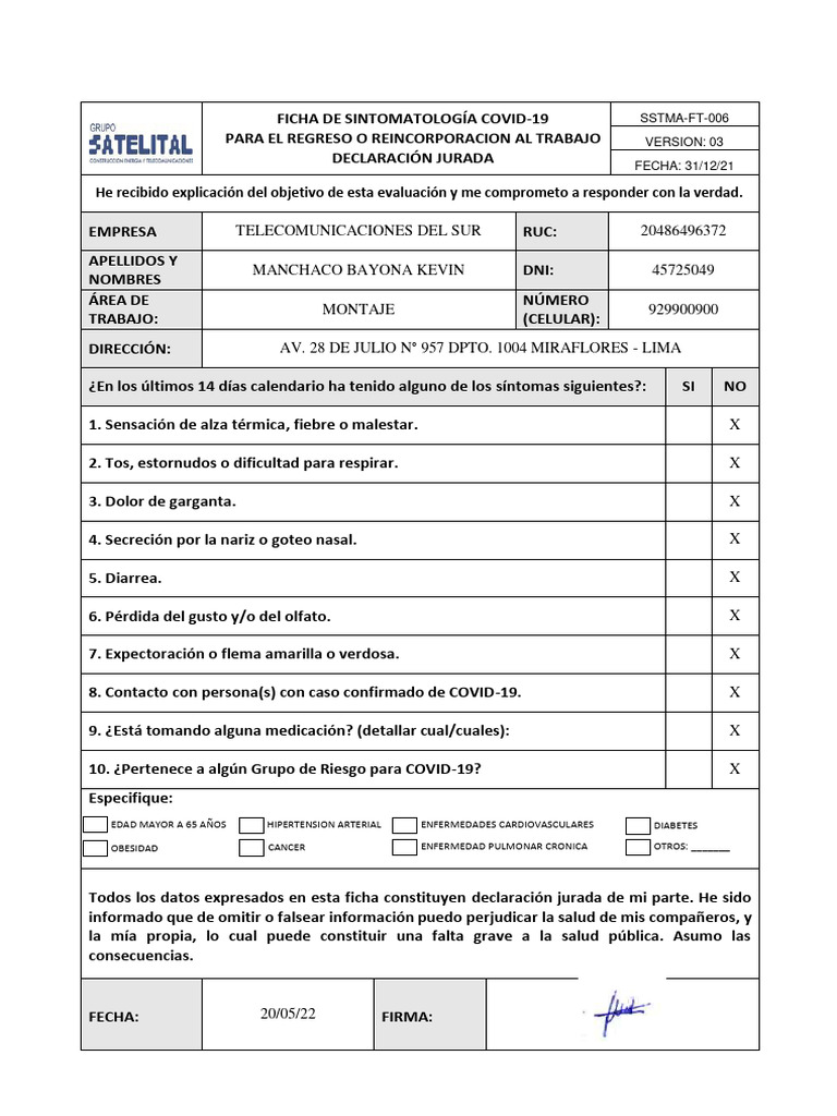 Manchaco Bayona Kevin | PDF | Medicina | Epidemiología