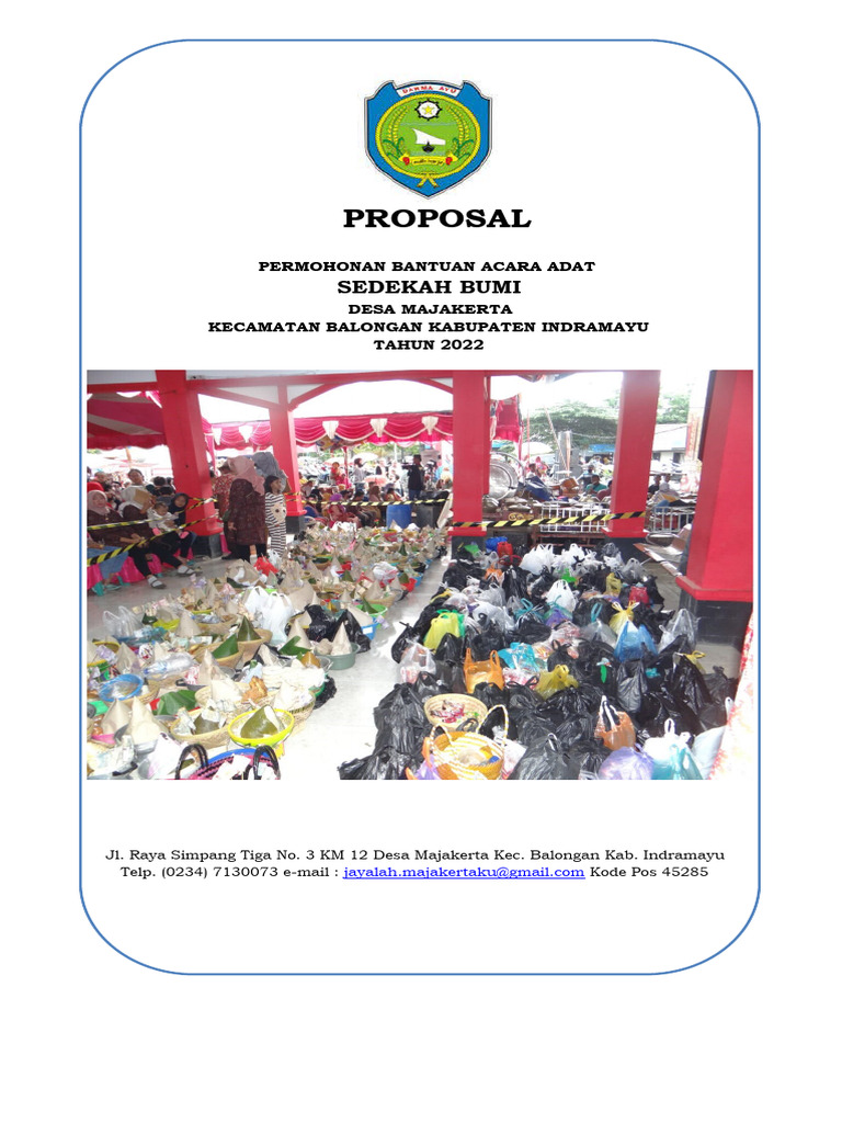 Proposal Sedekah Bumi | PDF