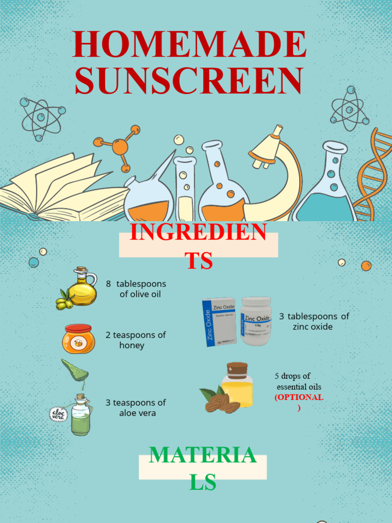 Homemade Sunscreen | PDF
