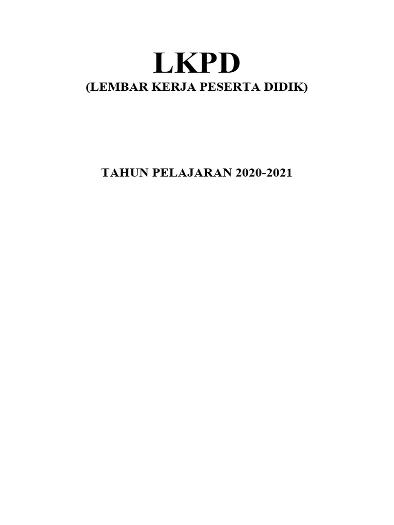 LKPD 2020-2021 | PDF