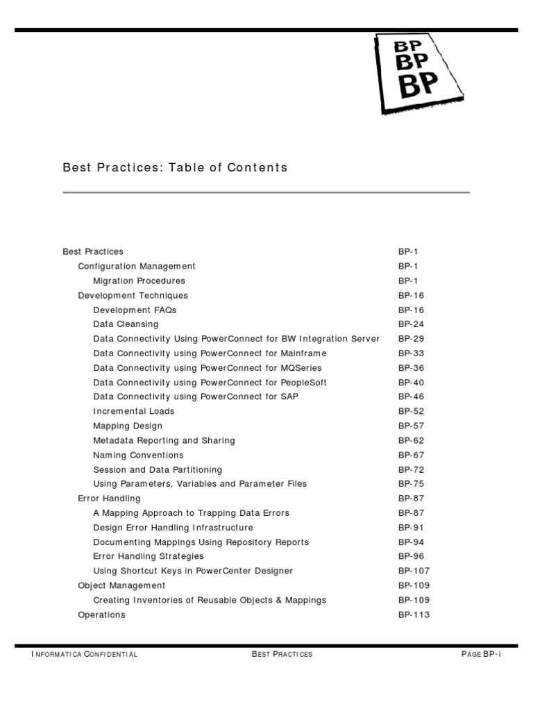 A Best Practices | PDF | Backup | Metadata