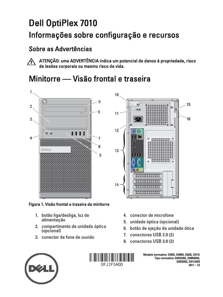 Desktop - Optiplex-7010 - Setup Guide - PT-BR | PDF