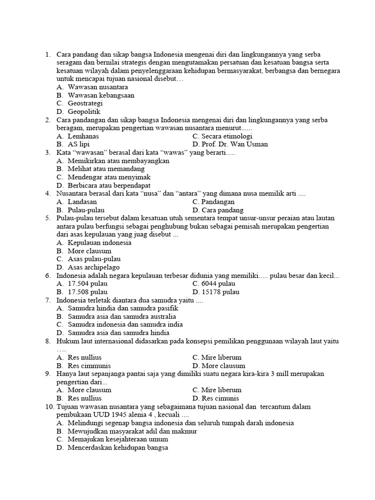 SOAL PAS PPKN KELAS XI | PDF