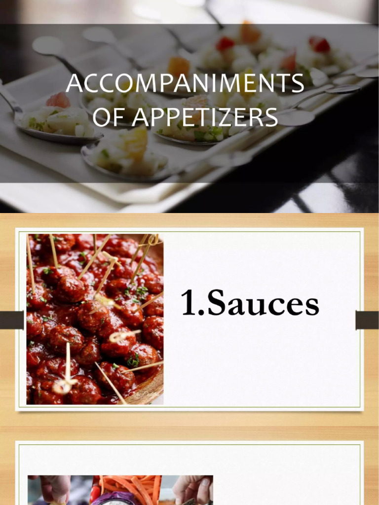 Accompaniments of Appetizers | PDF