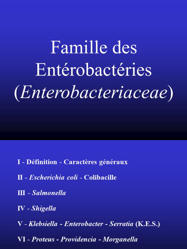9_-_entérobactéries_1 | PDF