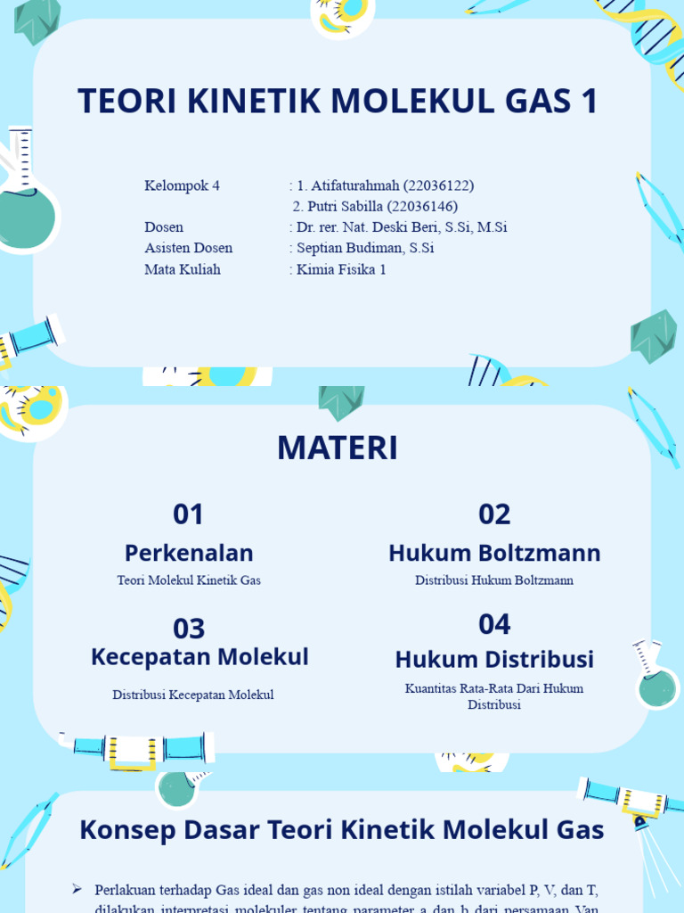 Teori Kinetik Gas & Hukum Boltzmann | PDF